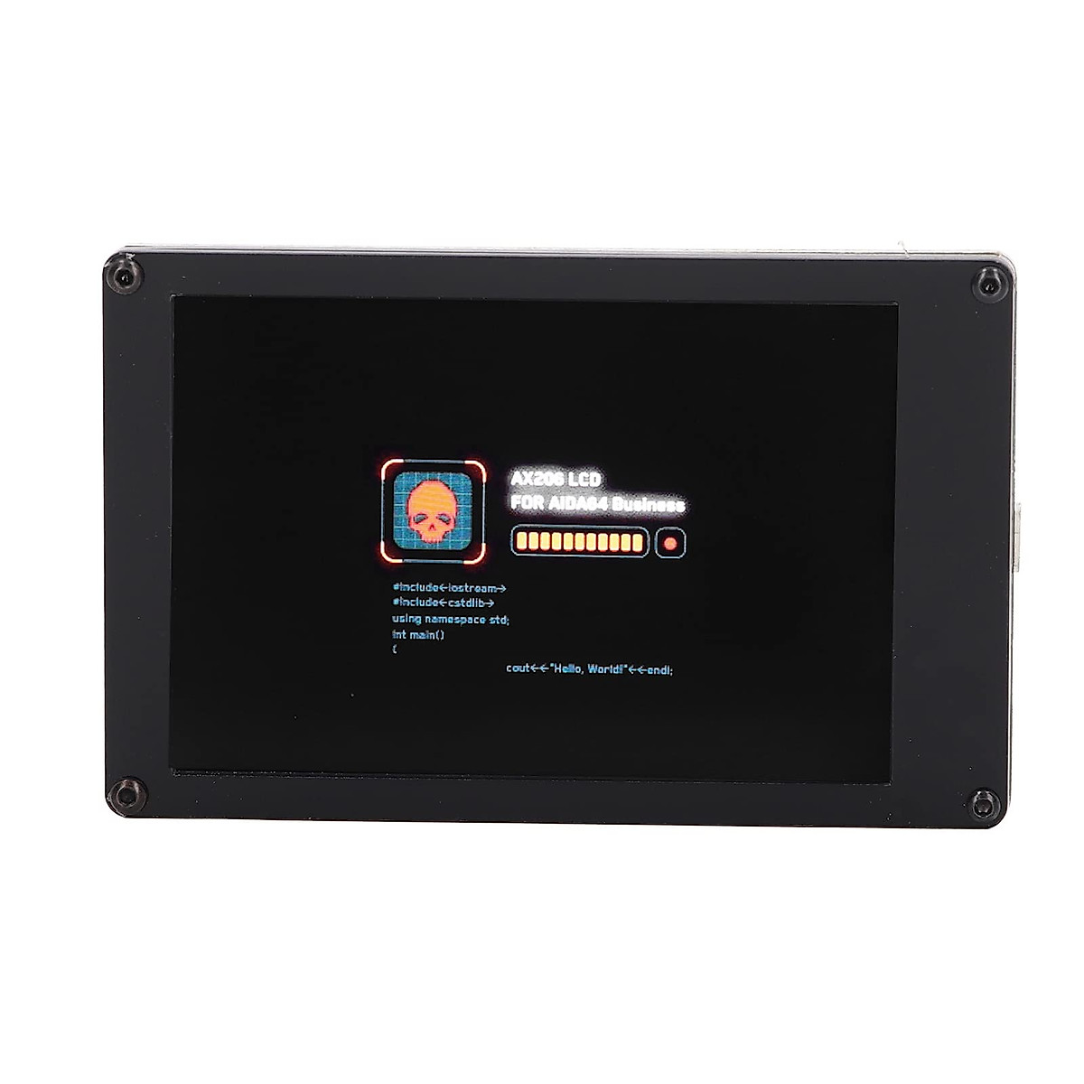 Mini Monitor, High Compatibility 3.5in IPS Monitor Portable PC Extended Monitor LCD Display Subscreen USB Connection, Compact Monitor Extender with Bracket for Raspberry PI USB AIDA64