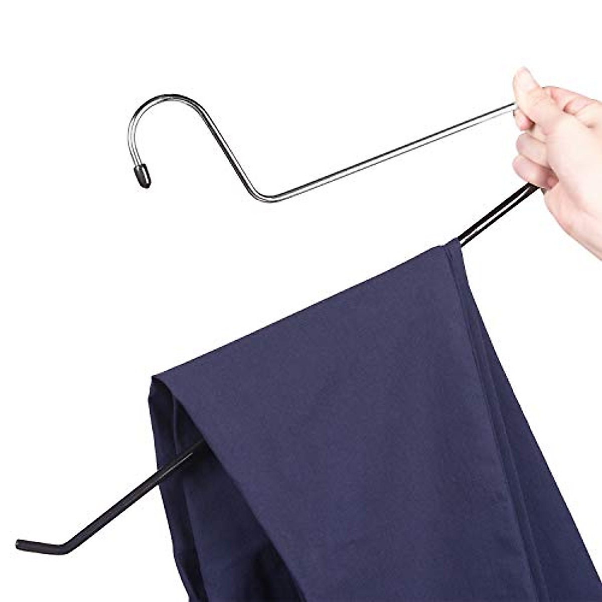 VASLIM 8 Pack Blanket Hangers Heavy Duty Black Vinyl Coated Nonslip - Great for Quilts, Comforters, Table Cloths, Towels, Sleeping Bags,Drapery and bedspreads