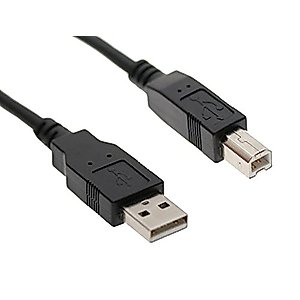 PLATINUM DELUX PlatinumPower USB Cable Cord for Brother HL-2230, HL-2240, HL-2270DW, HL-2275DW, HL-2280DW, MFC-420CN Printer