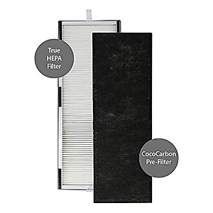 LivePure LP260TH-B Sierra Series True HEPA Digital Tall Tower Air Purifier for Home Captures Allergens, Smoke, Pollen, Mold, Dust Mites, Pet Hair, Energy Star Certified, Mahogany/Black