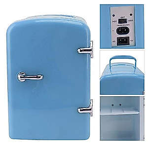 Ozgkee Mini Fridge 4L Portable Cooler Warmer Personal Refrigerator Includes DC12V Car Plug for Skin Care Beverage AC100‑240V (US Plug)