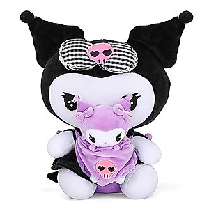 Montessori&USA Cute Anime Plush Figure Toy,Plush Dolls, Cartoon Soft Stuffed Animals,Girl Birthday Gift for Kids Children Fans（Mom and Baby）