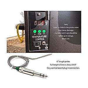 Replacement Parts High-Temperature Meat Temperature Probe Compatible with Green Mountain Grill/GMG Pellet Grills, Works with Jim Bowie Choice, Daniel Boone Choice & Davy Crockett Grills