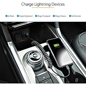 StarTech.com 50cm (20in) USB to Lightning Cable, MFi Certified, Coiled iPhone Charger Cable, Black, Durable TPE Jacket Aramid Fiber, Heavy Duty Coil Lightning Cable (RUSB2ALT50CMBC)