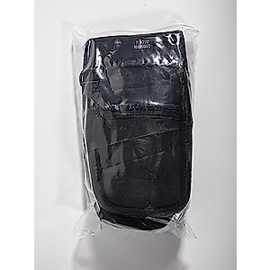 Nuovoware Water Bottle Carrier Bag, 25oz/32oz Bottle Pouch Holder, Adjustable Shoulder Hand Strap 2 Pocket Sling Neoprene Sleeve Sports Water Bottle Accessories for Men/Women Hiking Travelling, Black