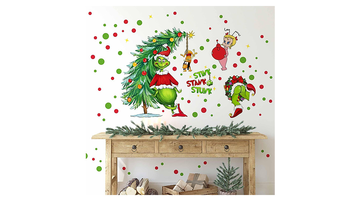 Merry Christmas Wall Decals - 3D Holiday Decor