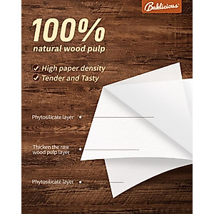 Baklicious Hamburger Patty Paper – 1100Pcs of 5.5"x5.5" Non-Stick Patty Paper Squares – Craft Perfect Burgers! Elevate Your Game with Seamless Separation & Versatile Use in Oven, Microwave,Freezer!