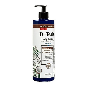 Dr Teal's Body Lotion, with Coconut & Essential Oils, 18 oz