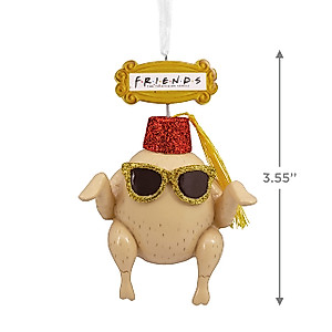Hallmark Friends Turkey in Fez and Sunglasses Christmas Ornament, Resin