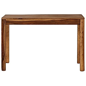 GOLINPEILO Wooden Dining Table, Kitchen Table Solid Sheesham Wood 47.2"x23.6"x29.9" -AA