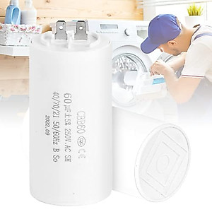 Watris Veiyi AC 250v 60μF CBB60 Run Capacitor, 50/60HZ Run Capacitor, Cylinder Shaped Motor Start Capacitor for Motor Cool/Heat Pump Washing Machine, AC Capacitor