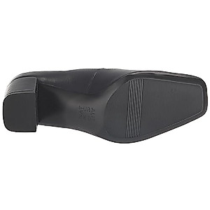 Naturalizer Womens Karina Low Block Heel Square Toe Pump French Navy Leather 8 M