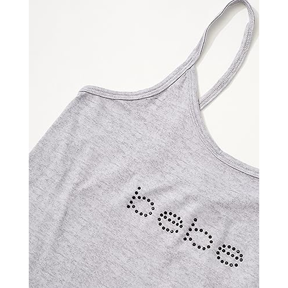 bebe Womens 2 Piece Pajama Set Pajama Set - Tank Top and Lounge Shorts Sleepwear PJ Set (Heather Grey, Large)