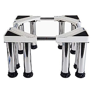 Pedestal For Washing Machine, Home Heavy-Duty Adjustable Appliance Base For Tumble Dryers Refrigerator,(Stainless-steel)-12foot-20cm