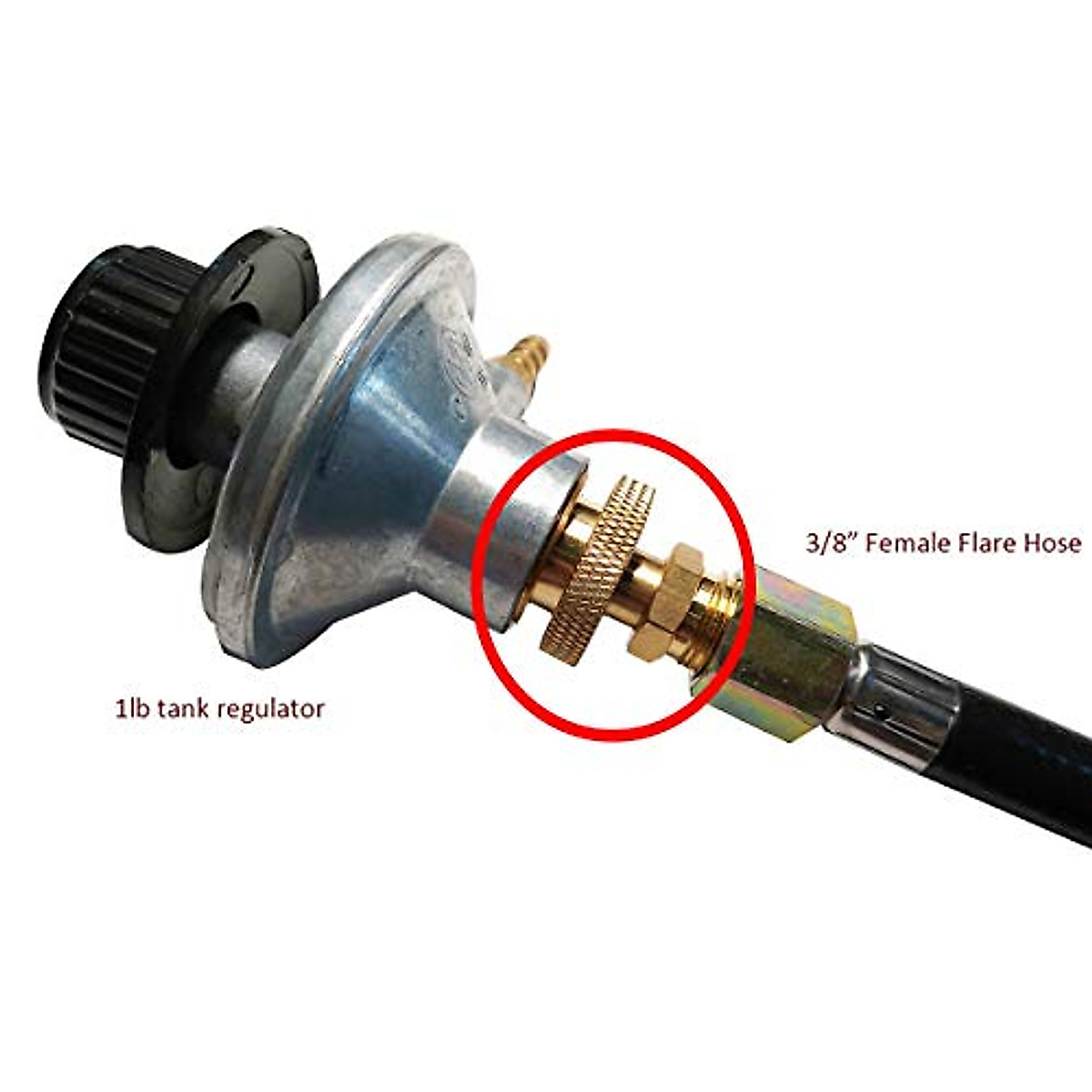 MENSI 12 Foot 1/4' Quick Connect Liquid Propane Hose for RV to Hook Up Portable Camping BBQ Grill with 1”-20UNEF Male Thread