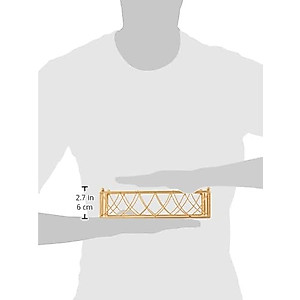 Boston International - BID176 Boston International Arch Design Guest Towel Napkin Holder Caddy, 9 x 5.25-Inches, Matte Gold