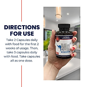 The Outback Series Magnesium+ Supplement - 300mg Magnesium Citrate & Glycinate - 90 Count