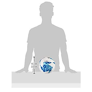 adidas MLS Club Soccer Ball, White/Blue/Bright Cyan, 5