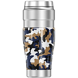 THERMOS Montana State University OFFICIAL Camo STAINLESS KING Stainless Steel Travel Tumbler, Vacuum insulated & Double Wall, 16oz