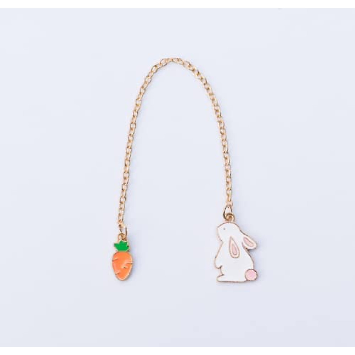 Adam Victor Rabbit Carrot Bookmark- Funny Metal Rabbit Carrot Book Marker, Ideal Gift for Book Lovers, Kids, Men