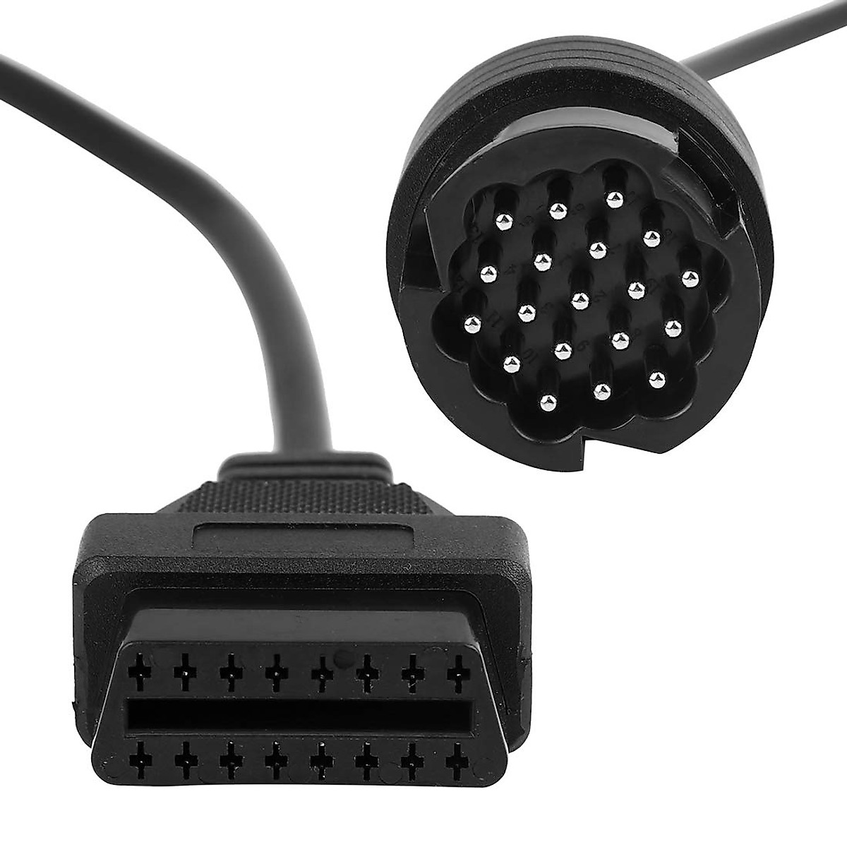 X AUTOHAUX OBD2 Diagnostic Connector Cable Male to Female for Porsche - 19 Pin to 16 Pin 40cm