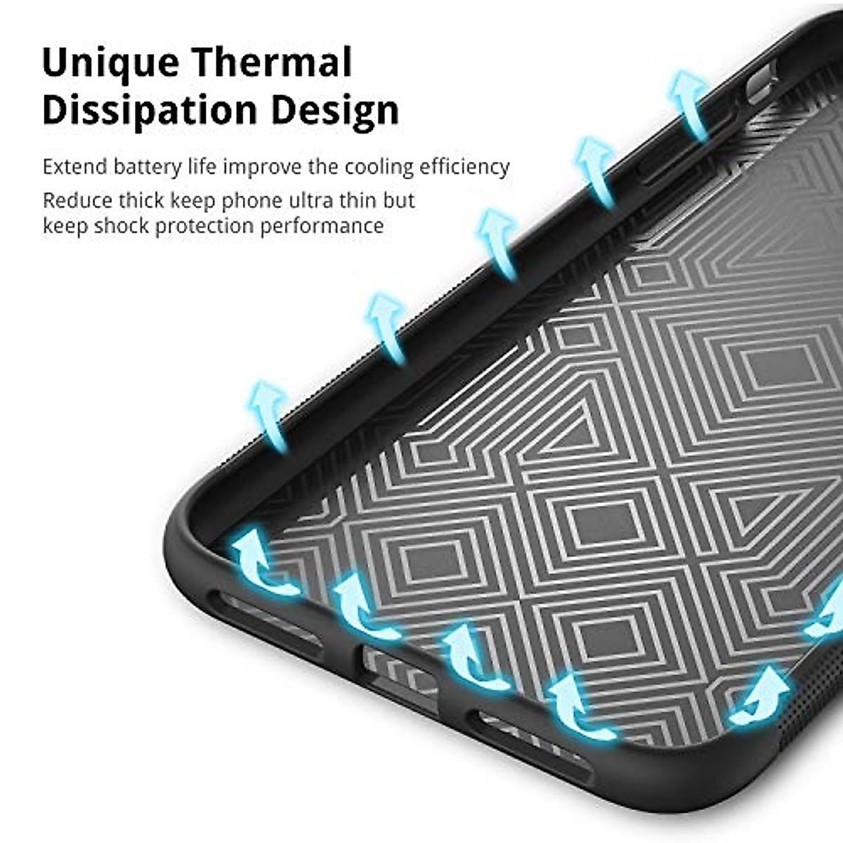 UNBREAKcable Case for iPhone SE 2020/SE 2022 / iPhone 8 /iPhone 7, Shock-Absorption, Anti-Scratch, Soft Frosted TPU Ultra Thin Cover Protective Case for iPhone 8/7/ SE 2/SE3 4.7 Inch - Matte Black