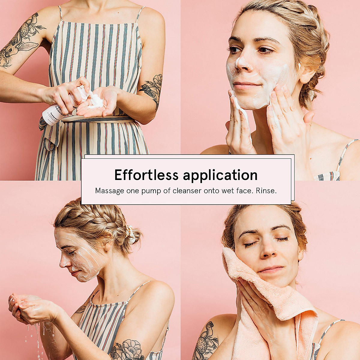 grace & stella Foaming Facial Cleanser (150ml) - Sensitive Skin Face Wash - Vegan - Limpiador Facial - Hydrating Facial Cleanser - Face Wash Sensitive Skin - Cleanser For Dry Skin