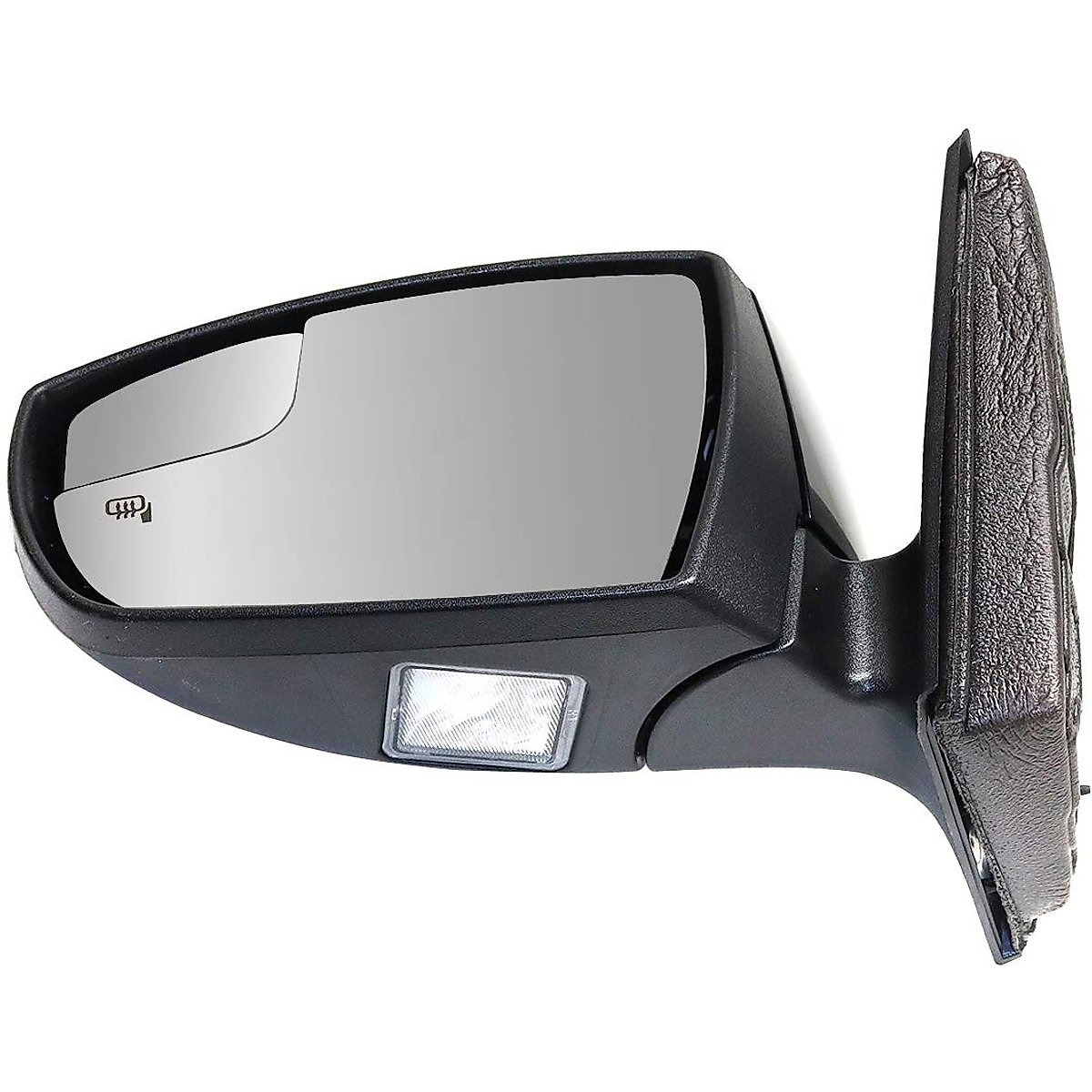 Kool Vue Driver Side Power Heated Mirror for Ford Focus 2012-2014 With Signal Light, Spotter Glass & Puddle Lamp Paintable