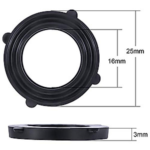 Garden Hose Washers Rubber Washers Seals, Self Locking Tabs Keep Washer Firmly Set Inside Fittings for Garden Hose and Water Faucet