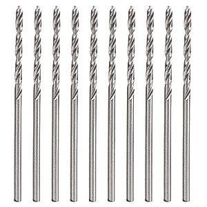 10Pcs High Speed Steel Cobalt Drill Bit Set, 1.75mm/0.07in Twist Drill Bit Small Straight Shank Pearl Drilling Machine Tools, for Pearl Beads Punching, Jewelry Processing