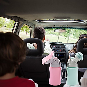 Zcargel Portable Children Car Urinal,Elephant Leakproof Urinal Pee Potty Cup Emergency Toilet Pee Container Travel Potty for Boy Girl Car Homes Travel and Camping Portable Urinal