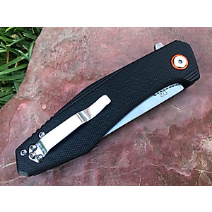 TACTICAL GEARZ G10 Pocket Knife! TG Zera, G10 Handle! Razor Sharp D2 Steel Blade! Includes Sheath!