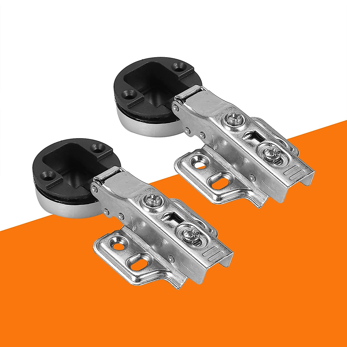 2Pcs Door Hinge,Folded Rounded Radius Interior Door Hinges Rounded Matte Door Hinges Radius Interior Flat Iron Residential Standard Bedroom Indoor for Doors Hardware Controls