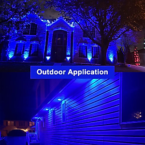 U4GLORY LED Par38 Blue Light Bulb - 15W(100Watt Equivalent) Blue LED Light Bulbs, E26 Base Flood Light Bulbs Perfect for Party Decoration, Porch, Home Lighting, Halloween, Christmas, Outdoor, 2 Pack