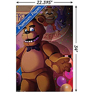 Trends International Five Nights at Freddy's - Pizzeria Art Wall Poster, 22.375" x 34", Premium Unframed Version