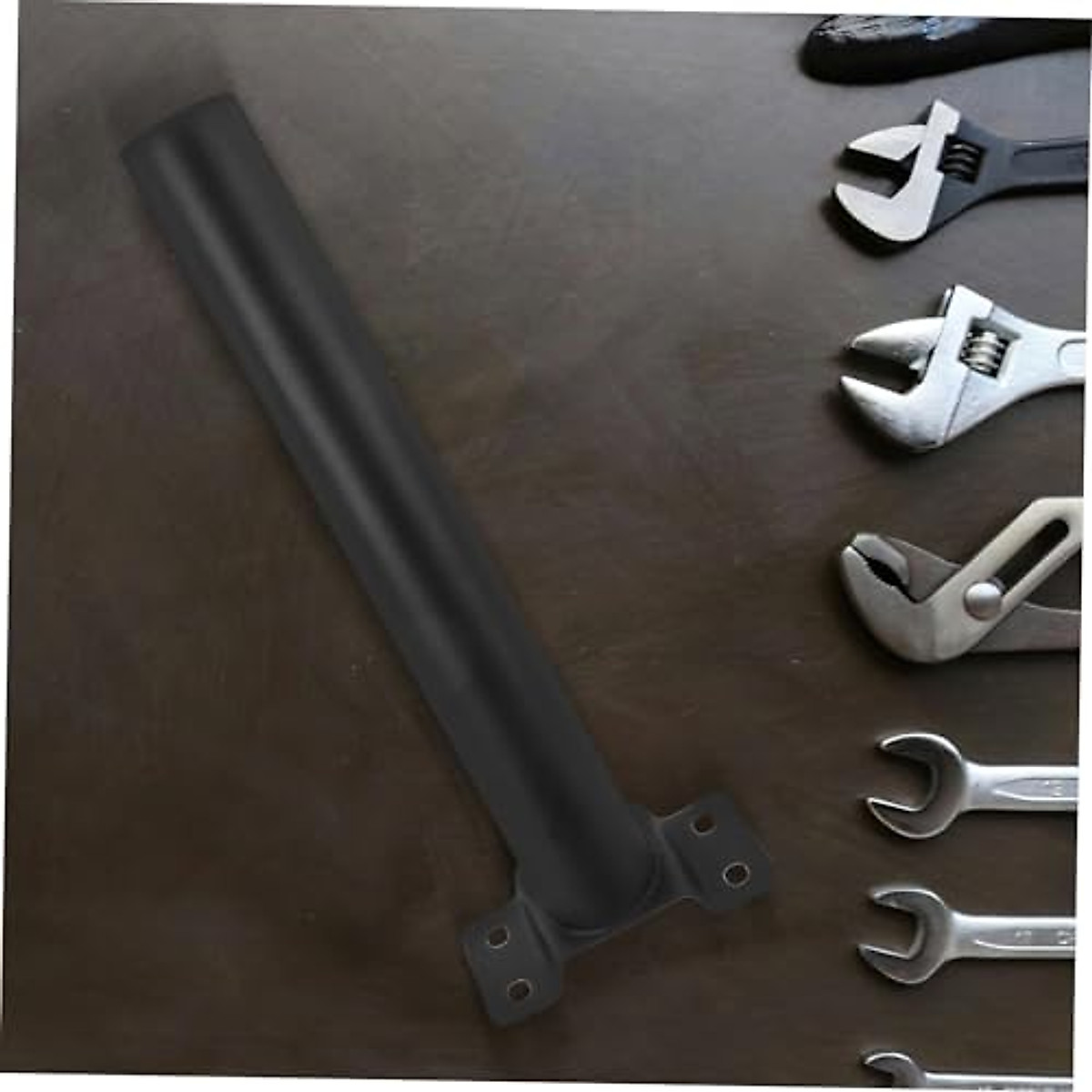 OFFSCH 1 Set Solar Street Light Bracket Street Light Pole Light Mount Street Light Accessory Solar Spotlight Solar Spot Light Pole Light Supplies Solar Light Poles Black Galvanized Steel