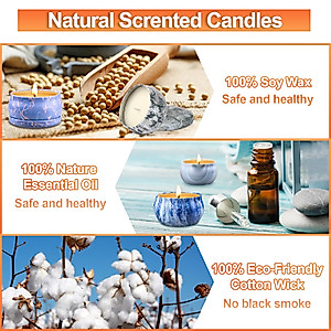 Scented Candles Gifts Set for Women, 9 Pack Aromatherapy Candles for Home Scented, Natural Soy Wax Candles Gift Set for Birthday, Mother's Day, Christmas, Valentine's Day