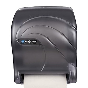 San Jamar Tear-N-Dry Essence Paper Towel Dispenser Automatic Dispenser, for 8 Inch Rolls, Dispense in 10 Inch Portions, Plastic, 10 x 14.75 x 12.25 Inches, Black