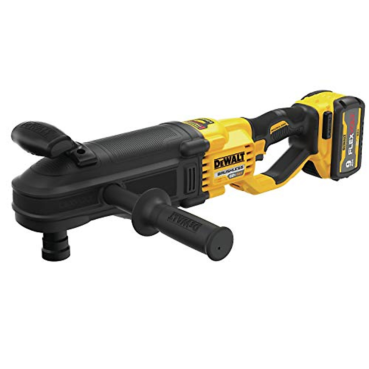 DEWALT FLEXVOLT 60V MAX* Right Angle Drill, Brushless, Quick-Change Stud/Joist, E-Clutch® System Kit (DCD471X1)