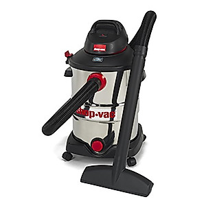Shop-Vac 5989500 12 gallon 5.5 Peak HP Stainless Wet Dry Vacuum, Black