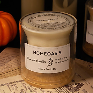 Halloween Decorations Skull Glass Candle Scented Candles Glowing Skull Design Indoor Holiday Decoration Gifts for Adults Women