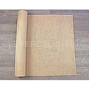 CleverDelights 36" Premium Burlap Roll - 25 Yards - Finished Edges - Tight Weave Natural Jute Burlap Fabric