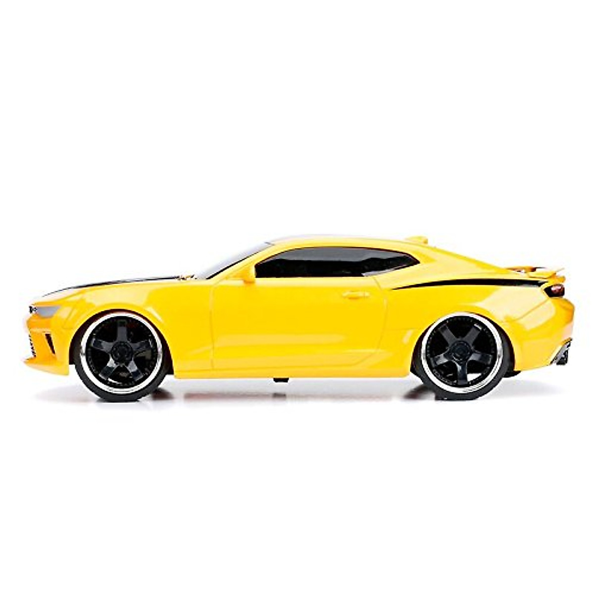 Jada 98728 Toys Hyperchargers 1: 16 Big Time Muscle R/C '16 Chevy Camaro Ss Vehicle, 1/16 Scale, Yellow With Black Stripes