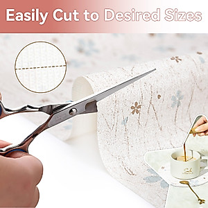 Ray Star Cabinet Liner, 18Inch X 8Feet Waterproof Shelf Liners for Kitchen Cabinets Non-Adhesive Unique Floral Non Slip Grip Liner Easy Clean Pantry Refrigerator Cupboard Drawer