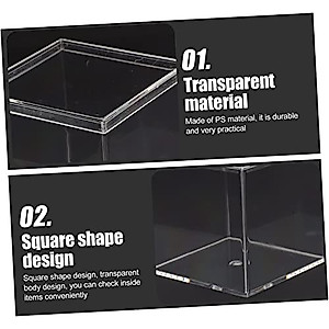 Alipis 12 Pcs Square Transparent Gift Box Multifunction Candy Stand