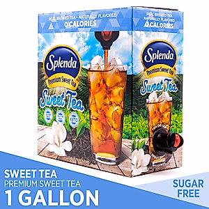 SPLENDA Premium Sweet Tea On Tap, 1 Gallon Bag In Box Ready to Drink Liquid, Sweet Tea, 128 Fl Oz