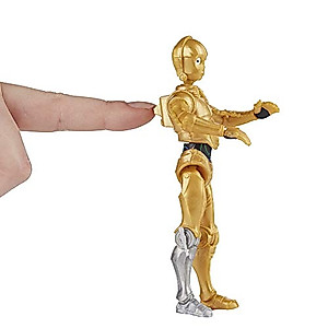 STAR WARS Galaxy of Adventures C-3PO Toy 5-inch Scale Action Figure with Fun Droid Demolition Feature, Toys for Kids Ages 4 and Up