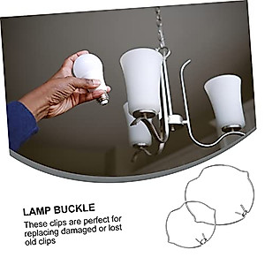 OSALADI 12pcs Spotlight Fixing Buckle Ring Spotlight Round Light Bulbs Spring Bulbs LED Bulb Round Retaining Clip Spot Light Retaining Spring Clip Downlight Repair Parts Retaining Rings