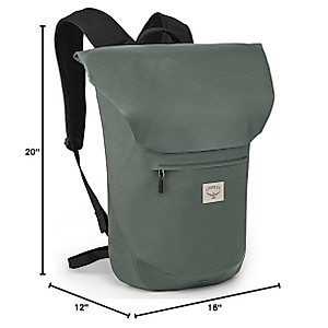 Osprey Arcane Roll Top Waterproof Backpack 25, Pine Leaf Green