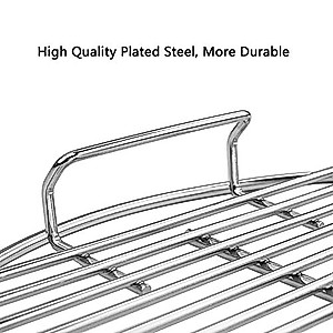 Hisencn 7432 Cooking Grid, 85042 Lower Grate, 63013 Charcoal Grates for Weber 18-inch Smokey Mountain Cooker, Charcoal Smoker Grill